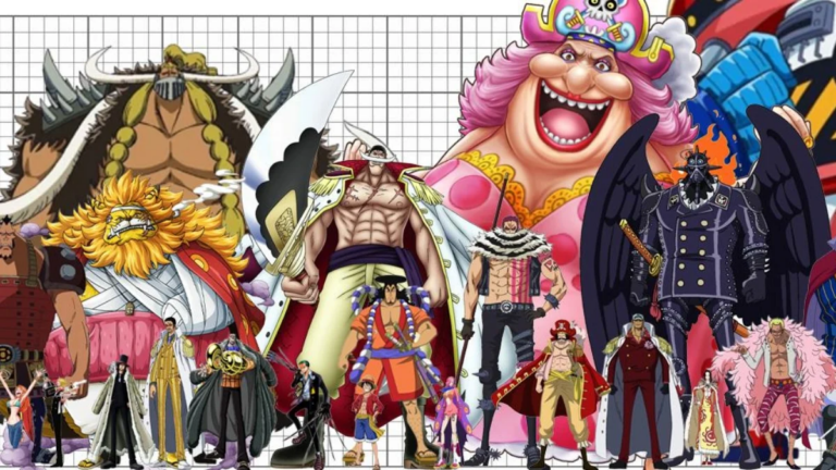Quão altos são os personagens de One Piece? A altura de cada personagem ...